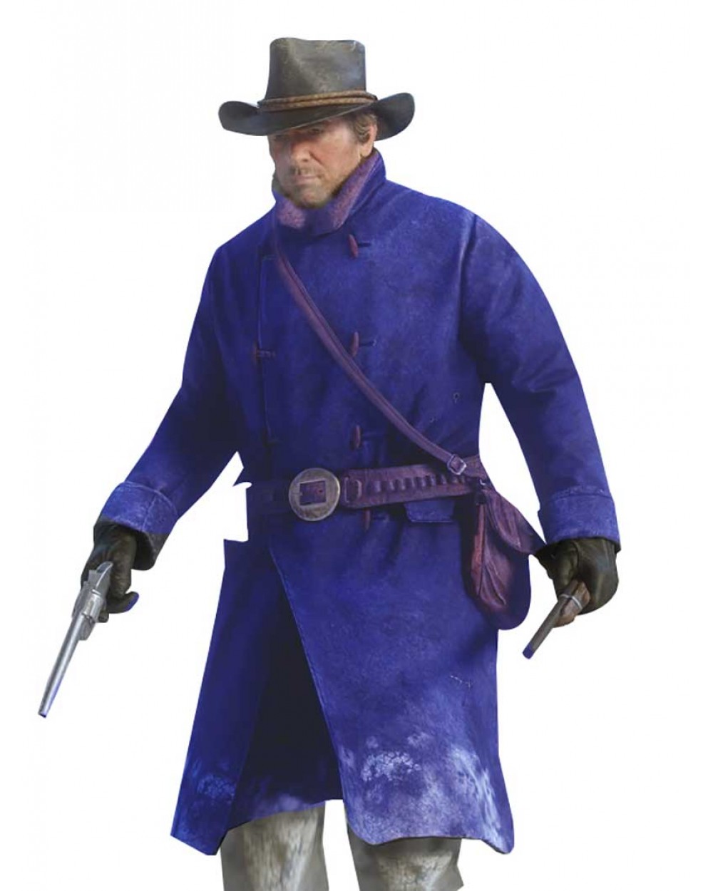 Arthur Morgan Men Red Dead Redemption 2 Game Blue Coat