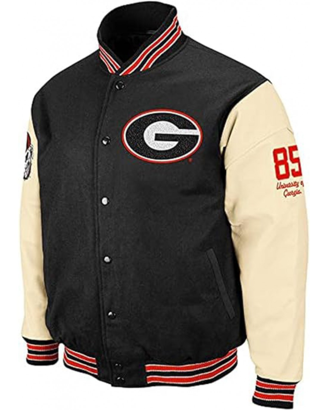 Georgia Bulldog Letterman Varsity Bomber Jacket