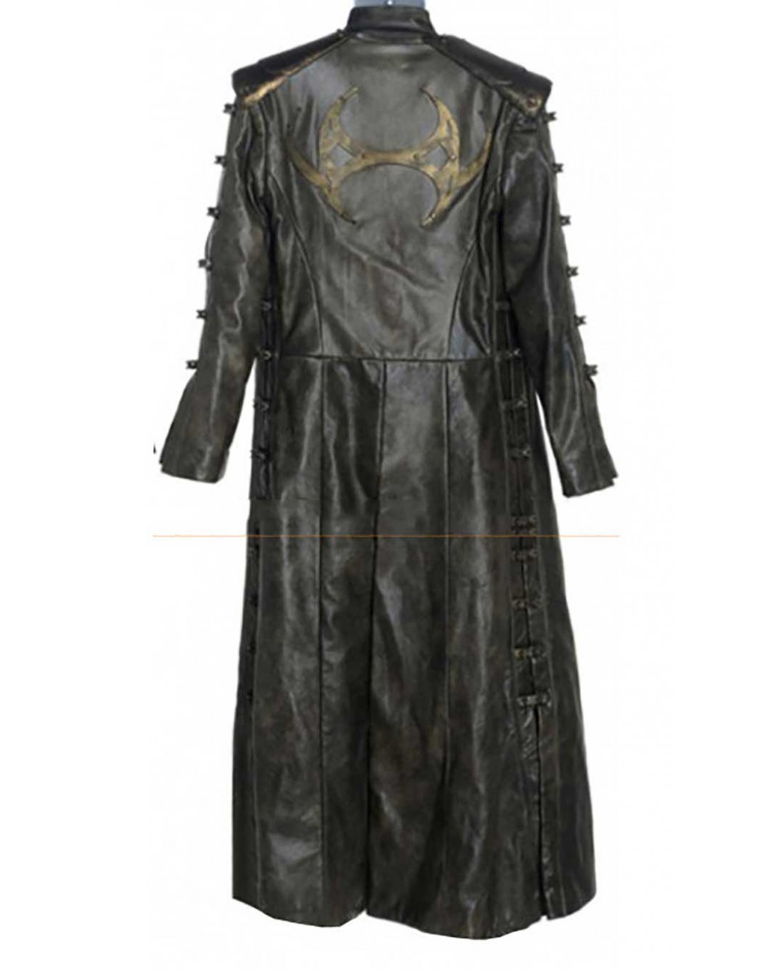 Stargate Cosplay Trench Atlantis The Wraith Leather Black Coat