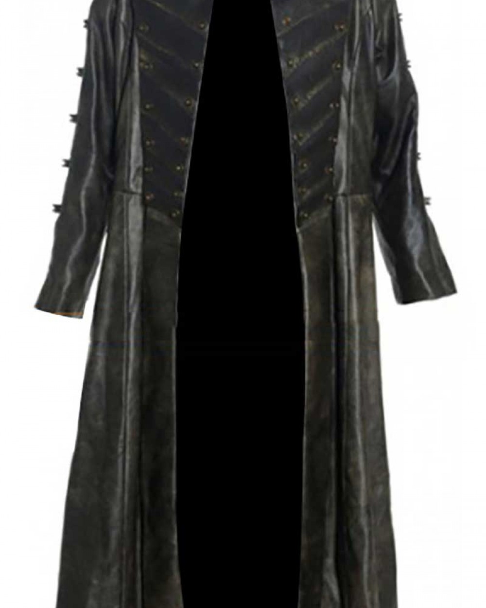 Stargate Cosplay Trench Atlantis The Wraith Leather Black Coat