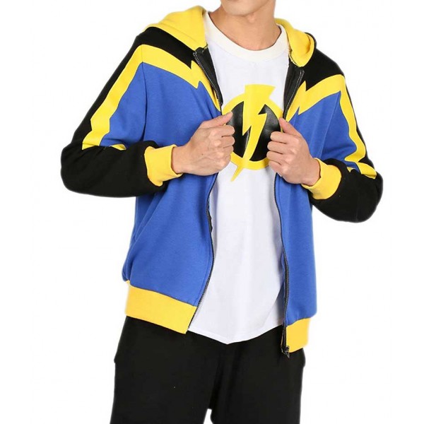 Static Shock Costume Static Cosplay Costume for Men Superhero Costume